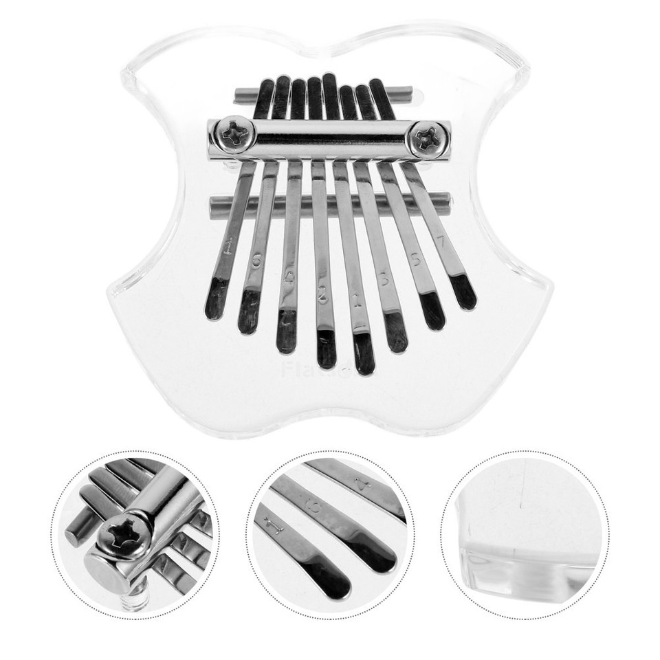 8 Key Kalimb Thumb Piano Musical Accessories Exquisite Finger Harp ...