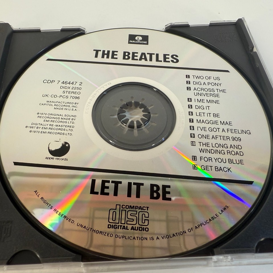 The Beatles - Let It Be CD 1987 Digitally Remastered Rock Parlophone | eBay