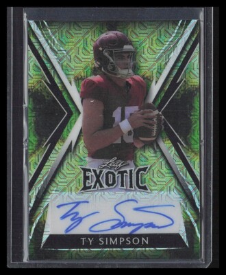 TY SIMPSON 2023 Leaf Exotic Chameleon Mojo Autograph 4/5 ALABAMA | eBay