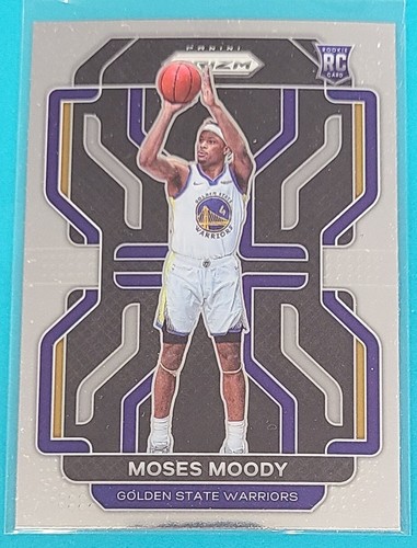 2021-22 Prizm RC #308 Moses Moody Golden State Warriors BASKETBALL Card ...