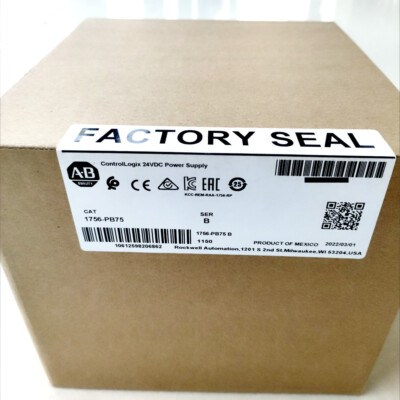 New Sealed Allen Bradley 1756-PB75 /B ControlLogix 24V DC Power Supply ...