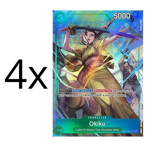 One Piece TCG 4X OKIKU OP01-035 Premium Card FEST. 23-24 EDITION - ENG ...