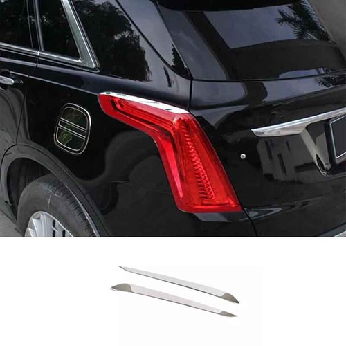 Trim Rear Tail Light Steel Chrome 2016-2021 For Cadillac XT5 2pcs Lamp ...
