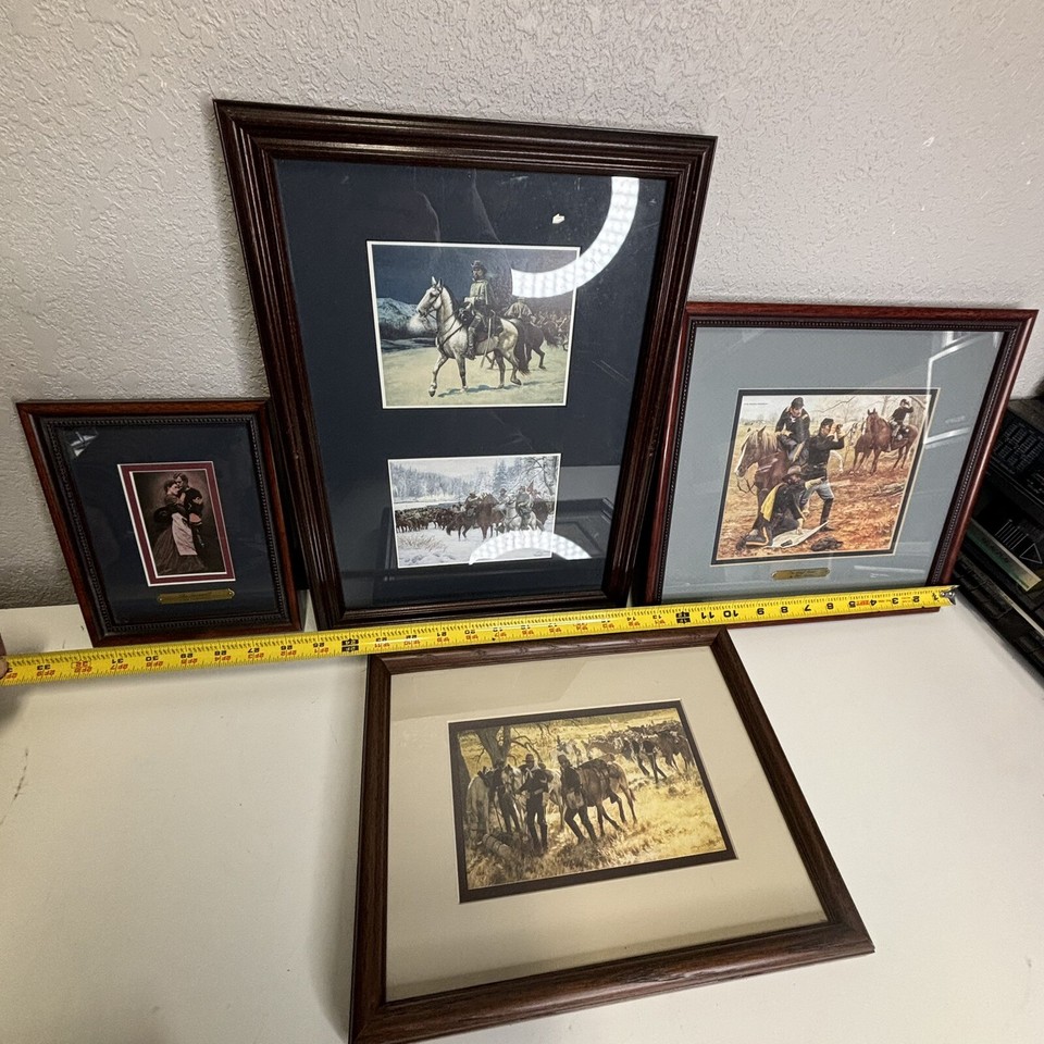 Don Stivers Lot of 4 "Farewell" “Staff Ride” Lithographs Professionally ...