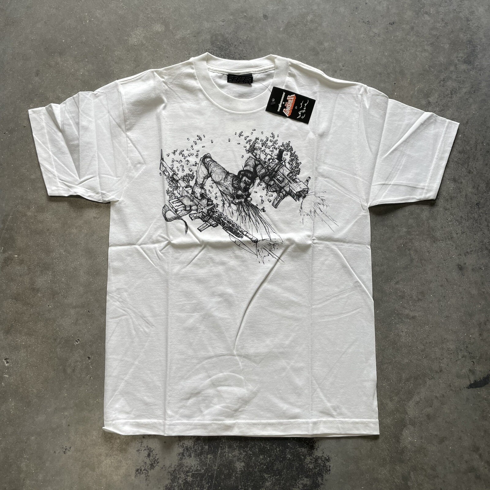 The Hundreds X Marvel Punisher David Choe T-Shirt White Size MEDIUM ...