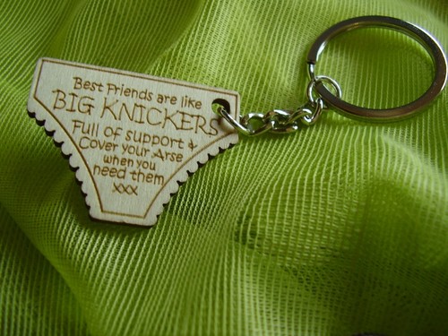 Wooden Big Knickers ~ Novelty Friendship Keyring | eBay UK