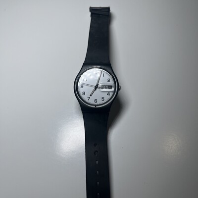 Swatch Watch Swatch Black White #009 Tested | eBay