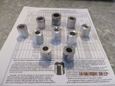 Pacific/ Hornady. 10 Shot & Powder Bushings | eBay