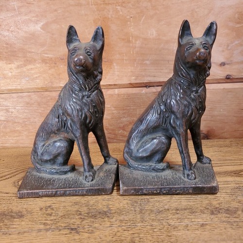 Vintage Chief of Police German Shepherd Cast Iron Copper/Bronze ...