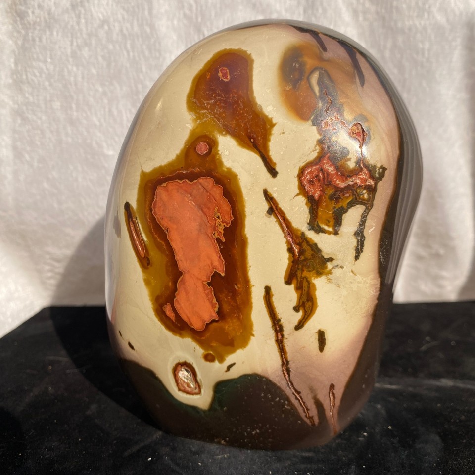 3.4lb Natural Polychrome Ocean Landscape Jasper Stone Mineral Display ...
