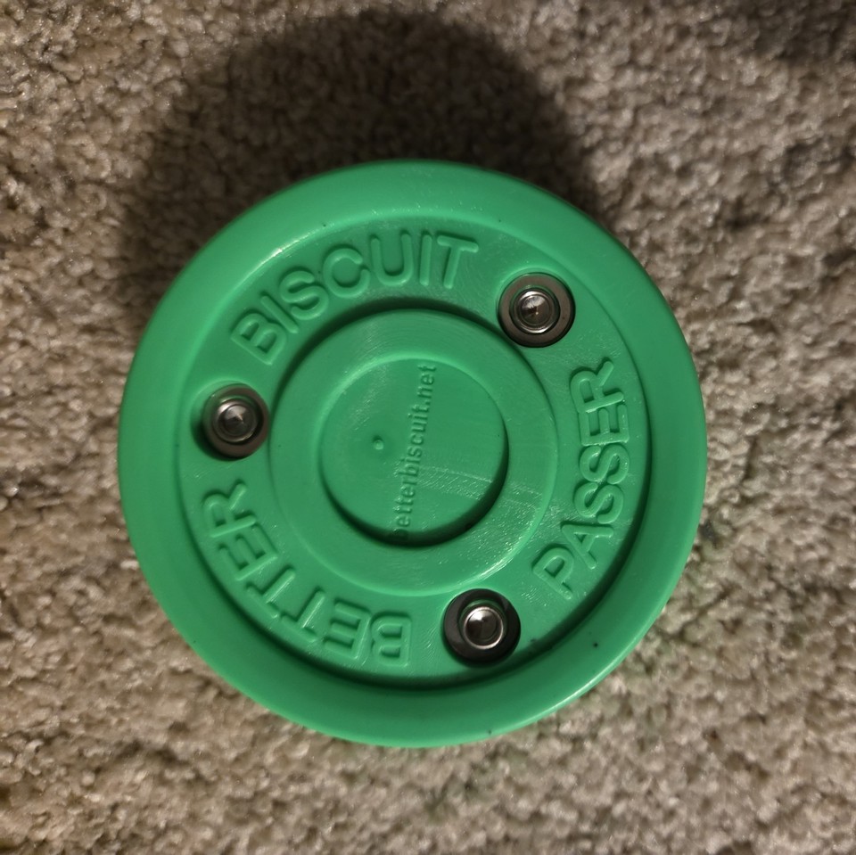 Better Biscuit Green Off-Ice Hockey Pucks 4 Pack: 1 Passer 3 Snipers | eBay