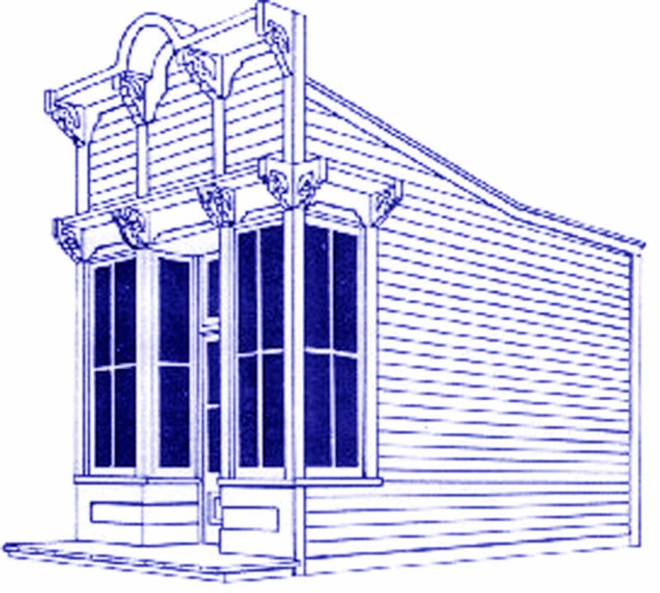 C&S SILVER PLUME STORE S Sn3 Model Railroad Structure Craftsman Wood ...