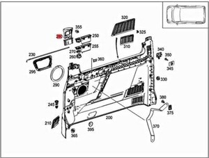 Genuine MERCEDES W447 V-CLASS W447 VITO Dualiner Beverage holder ...