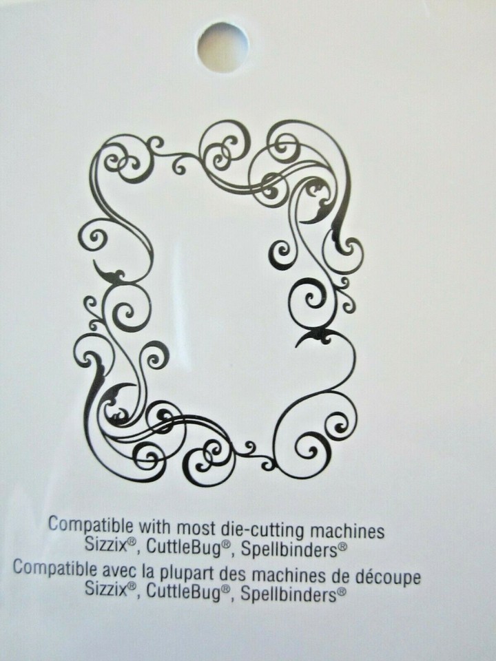 Swirly Frame with Flourishes Thin Metal Die by Recollections 624110 NEW ...