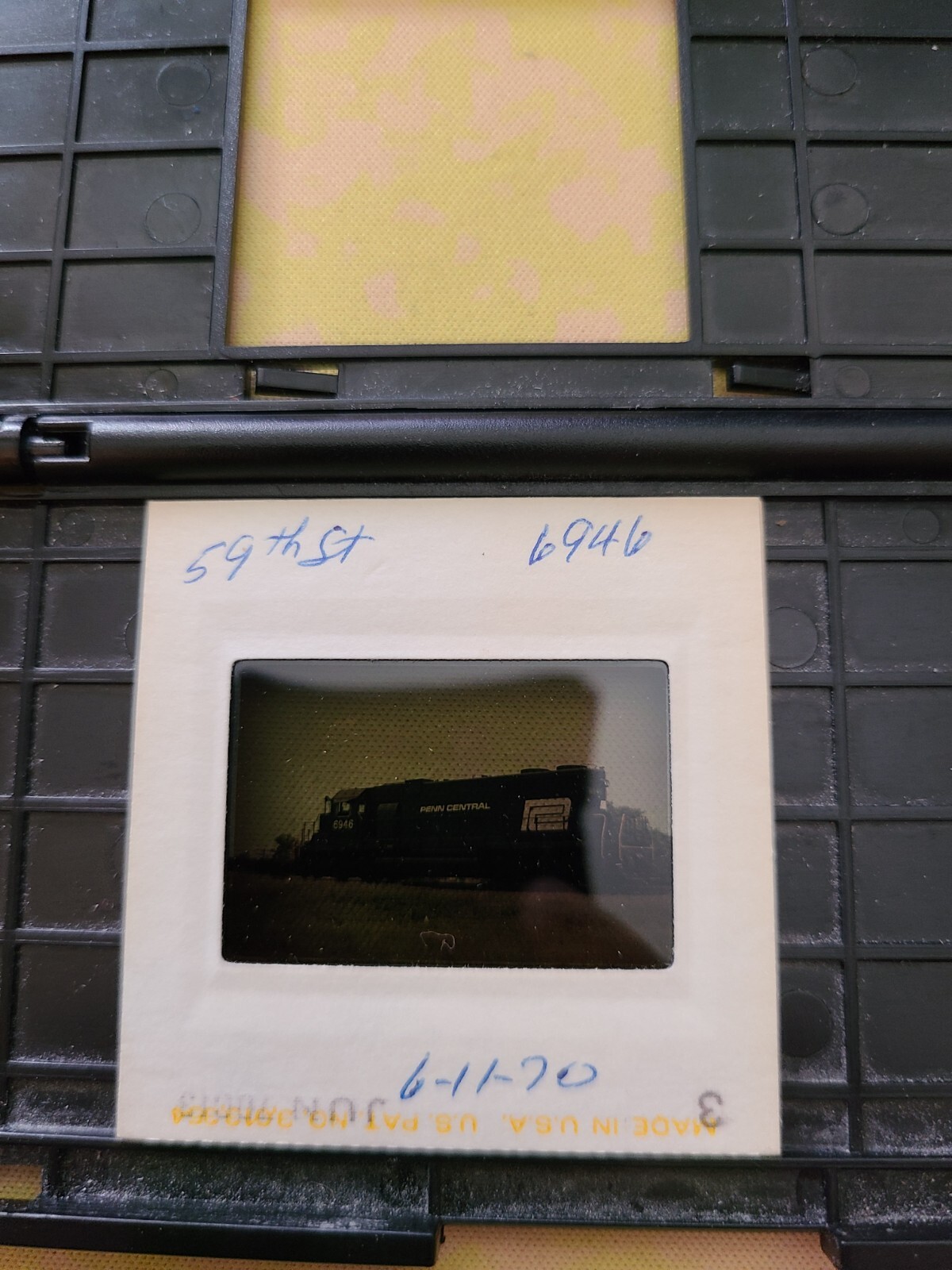 Original Slide Penn Central PC 6946 EMD SD38 59th St. Chicago ILL 10-6 ...