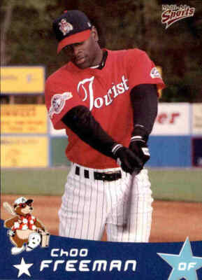 1999 Asheville Tourists Multi-Ad #7 Choo Freeman Pine Bluff Arkansas AR Card | eBay