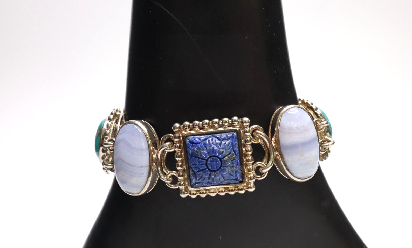 Whitney Kelly Vintage Sterling Silver 925 Blue Turquo… - Gem