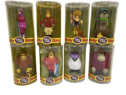 Wacky Races Set of 8 Vinyl Figures Fantastic Plastic New in Packages ...