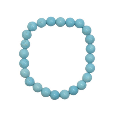 Turquoise Phiroza Bracelet Healing Beaded Crystal Stretchy Gemstone ...