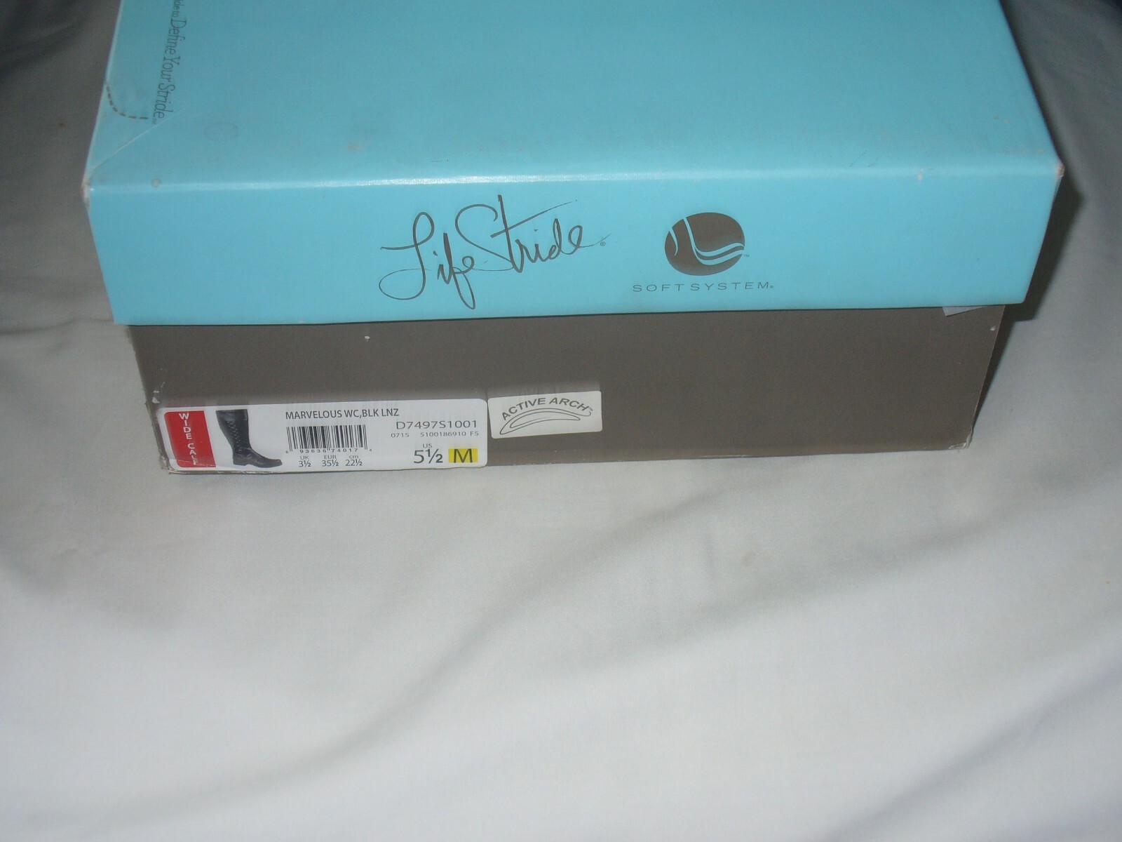 Women's Lifestride Marvelous Boots Black 5.5M Wide Calf Active Arch NWB ...