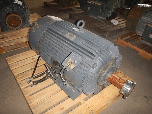 125/31.25 HP Toshiba Electric Motor, 1800/900 RPM, 445T Frame, TEFC ...