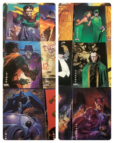 Batman Skybox Dc Comics Trading Cards Iconic Enemies Robins Painted Art ...