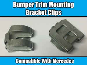 1x Clips For Mercedes W124 W140 W202 Mounting Bracket Bumper Metal Trim ...