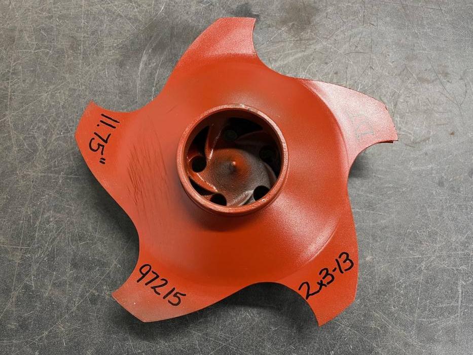 Durco 2K 3x2-13 ANSI Impeller, Ductile Iron, 11.75" dia, PN: 49112 ...