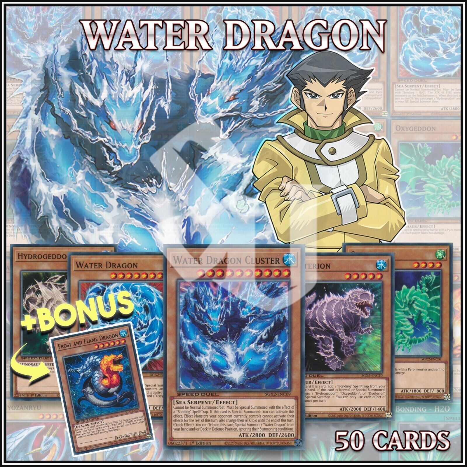 STARTER DECK BASTION WATER DRAGON 50+ | Cluster Hydrogeddon Duoterion ...