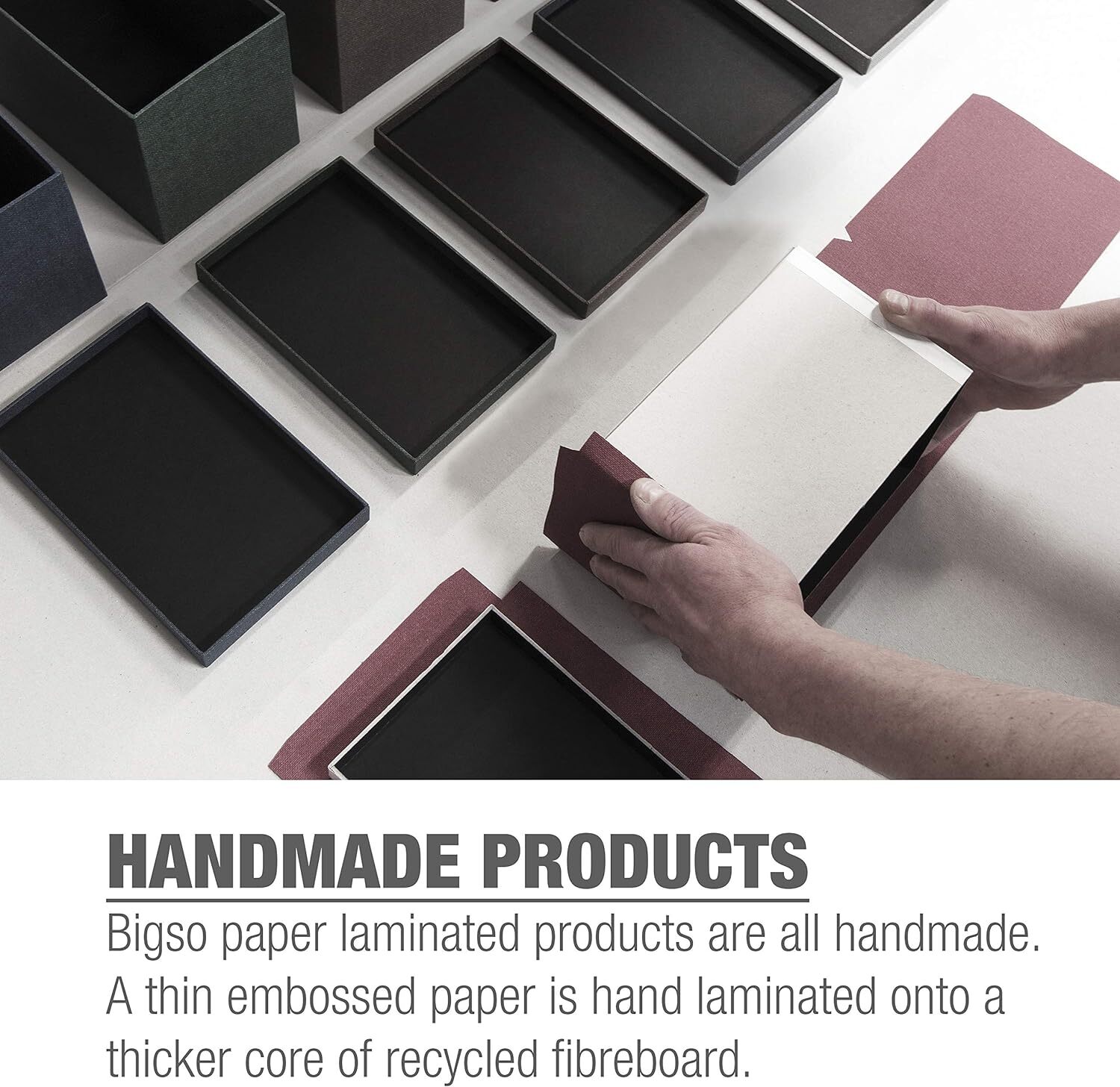 Bigso Karin Collapsible Storage Box | Photo Storage Box | Dark Gray | eBay