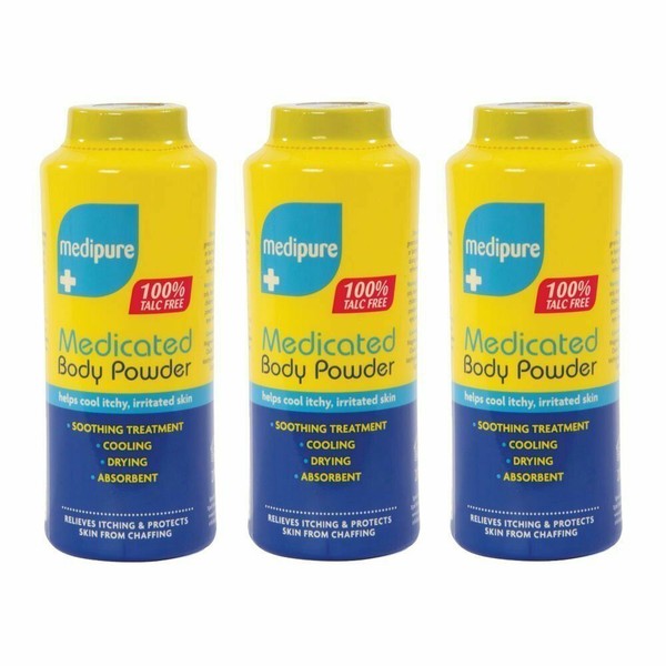 Medipure 200g Talc Free Medicated Body Powder - Pack of 3 for sale ...