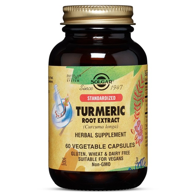 Solgar Standardized Turmeric Root Extract 60 Vegetable Capsules for ...