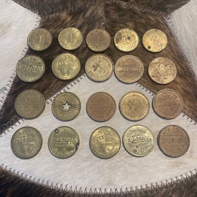 20 Various Vintage Arcade Theme Park Tokens | eBay
