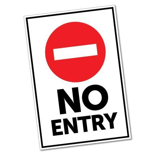 No Entry Sticker | eBay