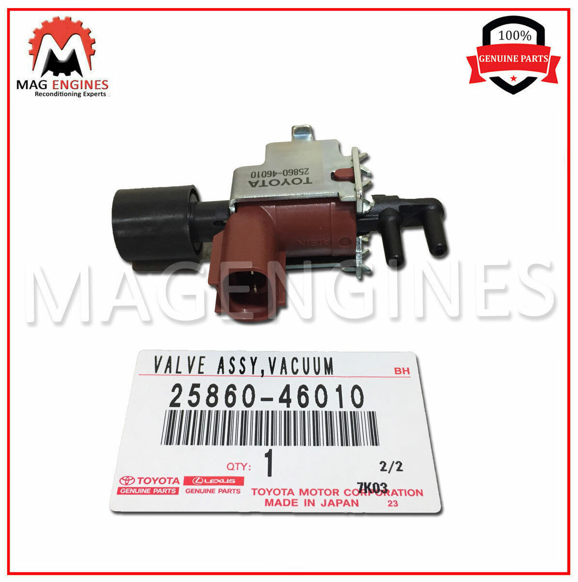 25860-46010 GENUINE OEM VACUUM SWITCHING VALVE 2586046010 | eBay