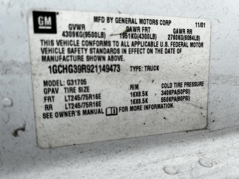 96-02 Chevrolet Express Rear Body Upper Molding OEM 15153814 | eBay