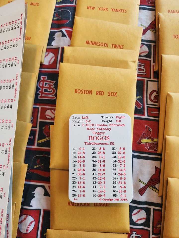 APBA Baseball Cards 1985 - Complete Set with XB Cards | eBay