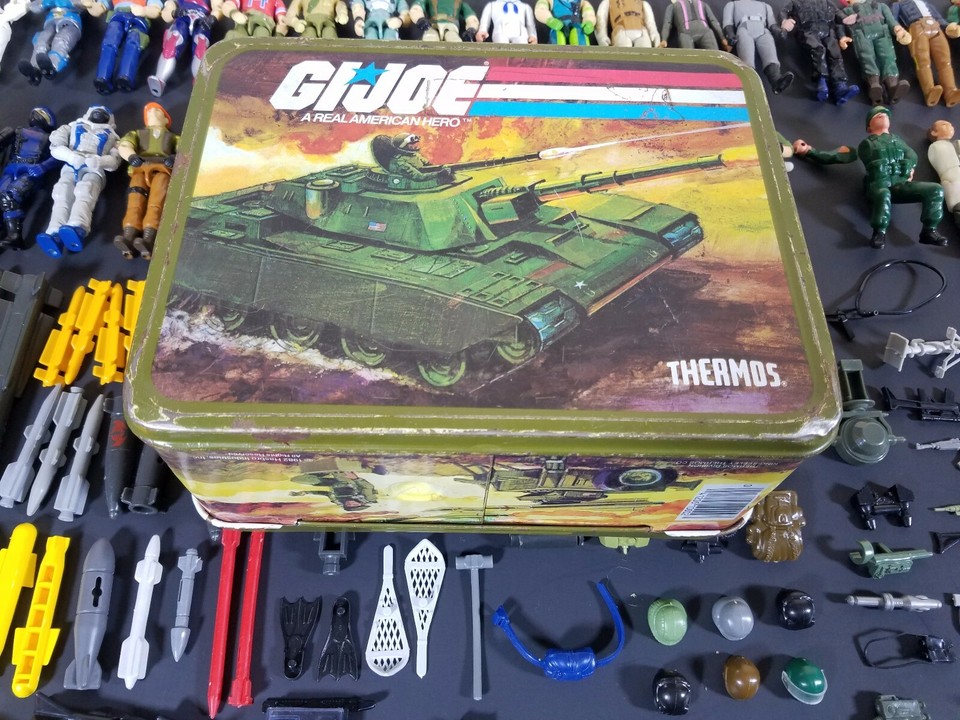G.I. Joe Collection- Large Lot- Figures- Weapons- Vintage- Lunchbox ...