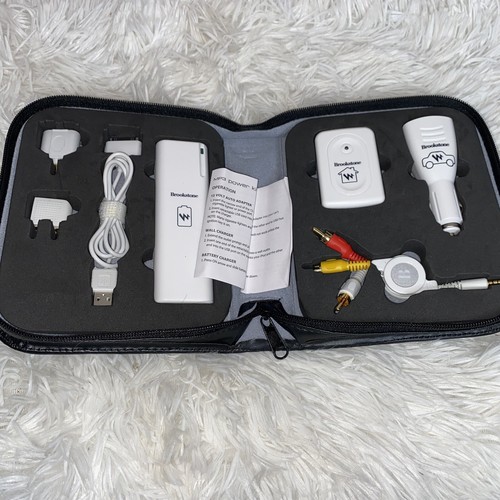 Brookstone MP3 Charger Power Kit With Case EUC House Car Multi Adapter ...