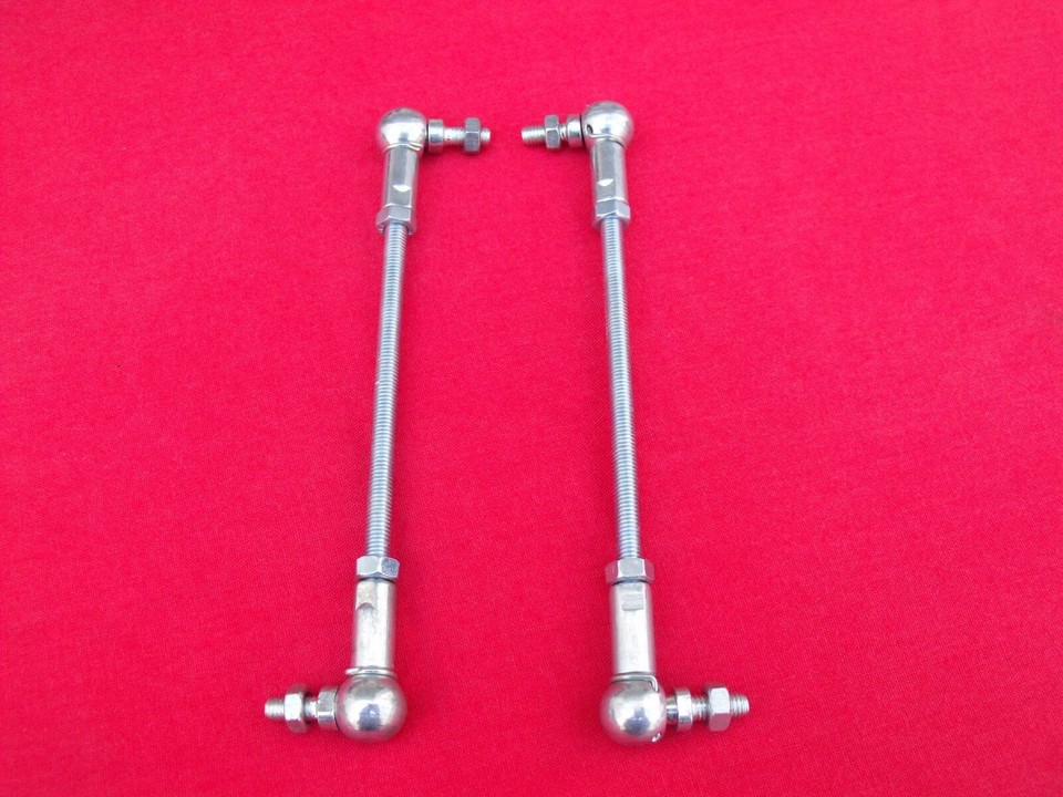 2 X 75 mm CARBURETTOR THROTTLE LINKAGE RODS SU WEBER DELLORTO SOLEX ...