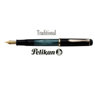 Pelikan Classic M200 Green Marbled fountain pen - M Nib | eBay