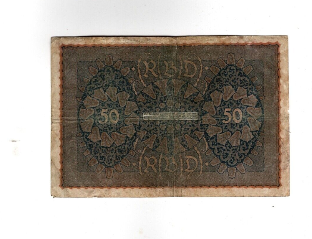 XXX-rare genuine german 50 Mark weimar banknote 1919 ok cond !! | eBay