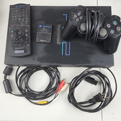 Sony PlayStation 2 PS2 Fat Console Bundle With Controller Remote AV ...