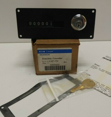 NEW OLD STOCK! EATON/DURANT ELECTRIC COUNTER KEYED RESET 6-Y-1-2-MF-PM ...