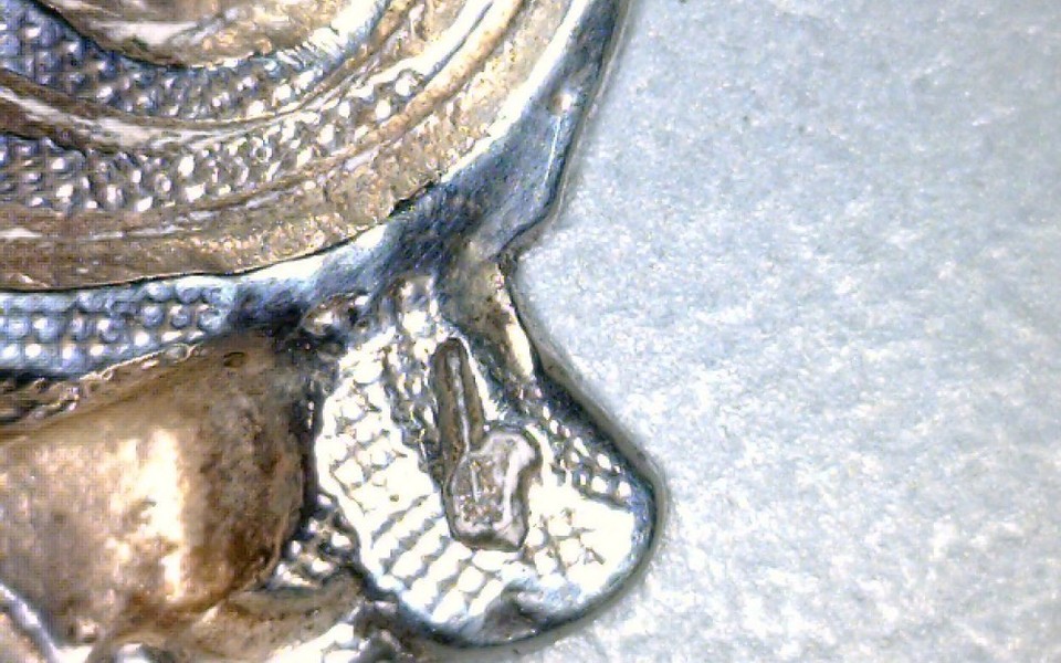 RARE 19th CENTURY DUTCH SILVER HEAD TABLE MARRIAGE SCENE PLACE CARD ...