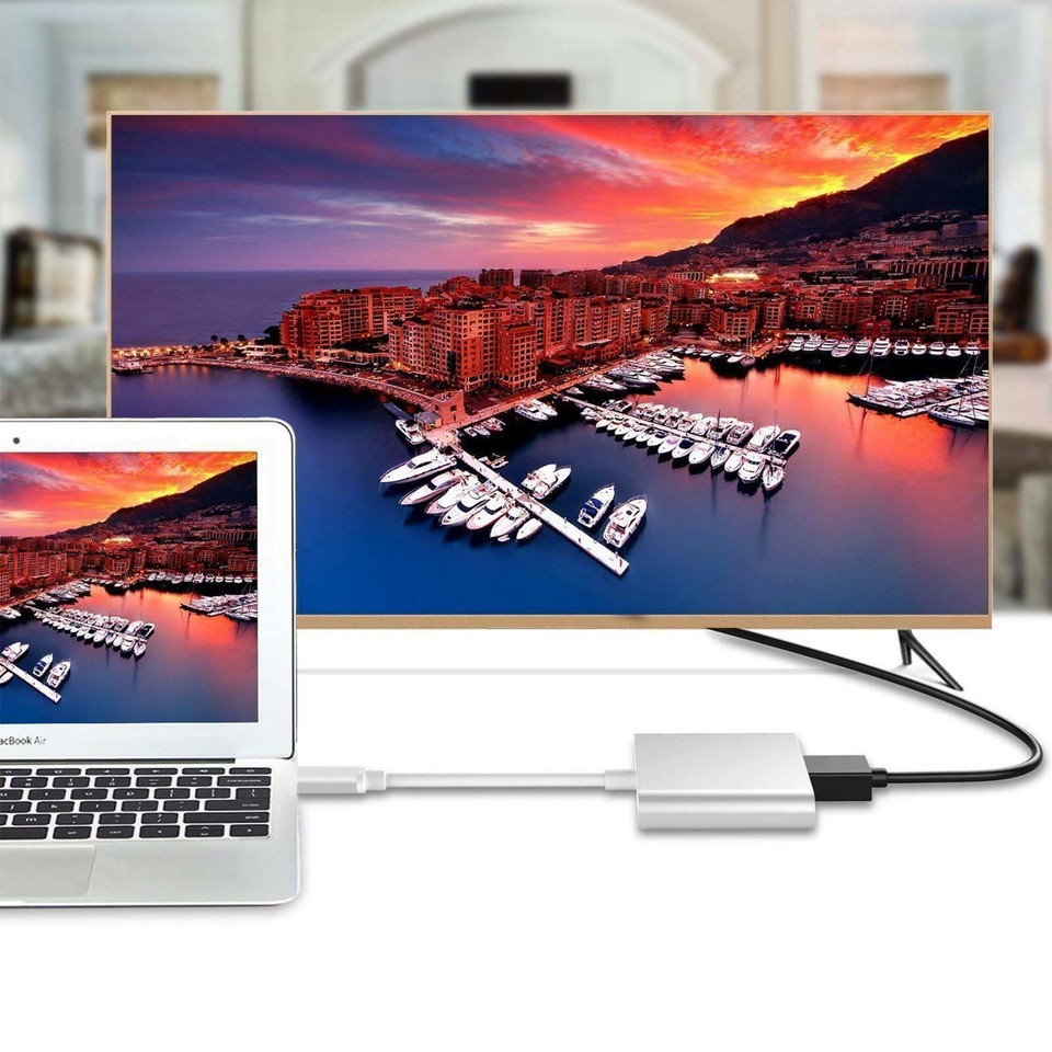 NEW USB Type C to HDMI HDTV TV Cable Adapter Converter For Macbook ...