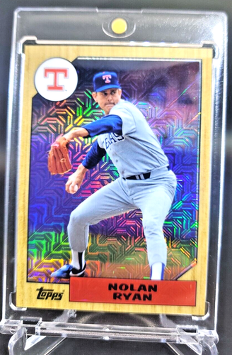 NOLAN RYAN MOJO Refractor 2017 Topps '87 Topps SILVER PACK RANGERS | eBay