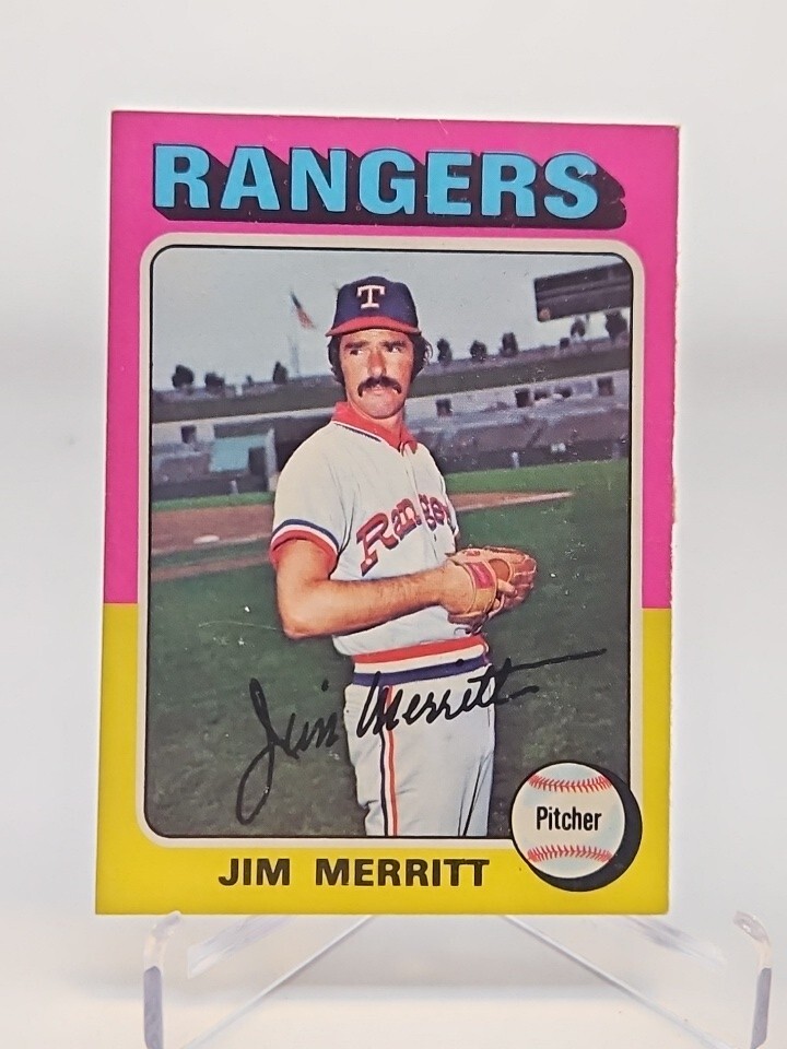 1975 Topps #83 Jim Merritt Vintage Texas Rangers Baseball Card | eBay
