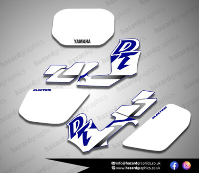 Yamaha DT DTR DT125R Graphics Kit Sticker Decal (1998) Electric Start ...