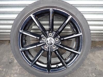 AUDI TT 8J 18" BLACK ALLOY WHEEL WITH TYRE 245/40R18 PIRELLI 8S0601025C ...